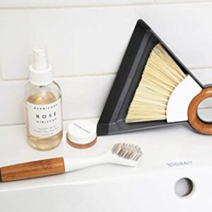 Full Circle and Brush Set, White Tiny Team Mini Dustpan