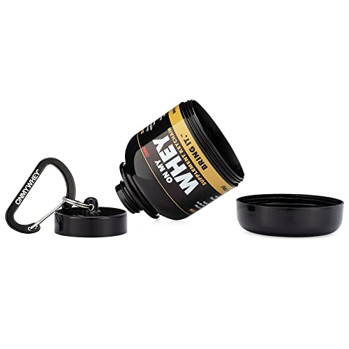 OnMyWhey - Single Scoop (75cc) + Double Scoop (180cc) Combo Pack Protein Powder and Supplement Funnel Keychain