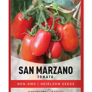 San Marzano Tomato Seeds For Planting Heirloom Non-GMO Seeds For Home Garden Vegetables Makes a Great Gift For Gardening by Gardeners Basics