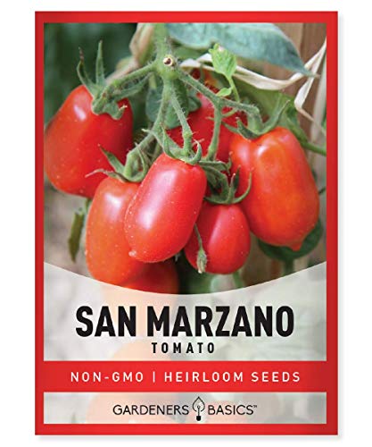 San Marzano Tomato Seeds For Planting Heirloom Non-GMO Seeds For Home Garden Vegetables Makes a Great Gift For Gardening by Gardeners Basics