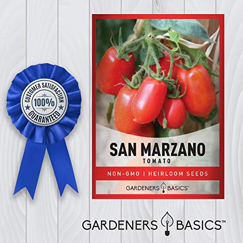 San Marzano Tomato Seeds For Planting Heirloom Non-GMO Seeds For Home Garden Vegetables Makes a Great Gift For Gardening by Gardeners Basics