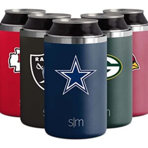 Simple Modern Officially Licensed NFL Dallas Cowboys Gifts for Men, Women, Dads, Fathers Day | Insulated Ranger Can Cooler for Standard 12oz Cans - Beer, Seltzer, and Soda