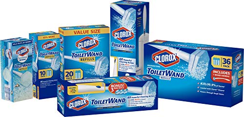 Clorox ToiletWand Disinfecting Refills, Disposable Wand Heads - 6 Count (Package May Vary)