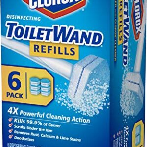 Clorox ToiletWand Disinfecting Refills, Disposable Wand Heads - 6 Count (Package May Vary)