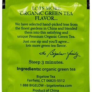 Bigelow Premium 100-Percent Organic Green Tea 150-Count Box, Individually Wrapped