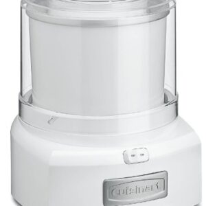 Cuisinart ICE-21P1 1.5-Quart Frozen Yogurt, Ice Cream and Sorbet Maker, Double Insulated Freezer Bowl elminates the need for Ice and Makes Frozen Treats in 20 Minutes or Less, White