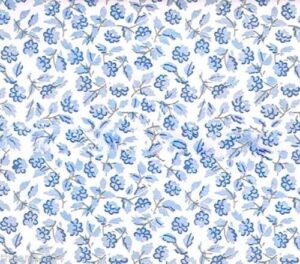 vintage self-adhesive vinyl contact paper for shelf liner, drawer liner and arts and crafts projects 9 feet by 18 inches (vintage shabby chic blue floral pattern)