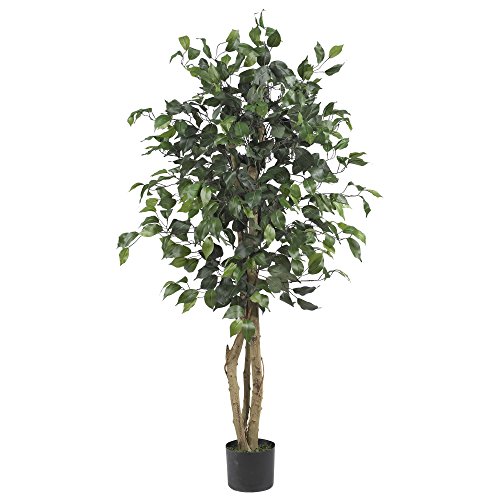 Nearly Natural 5299 Ficus Silk Tree, 4-Feet(48 in), Green