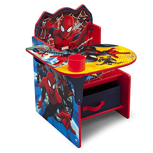 Delta Children Chair Desk With Storage Bin - Greenguard Gold Certified, Spider-Man