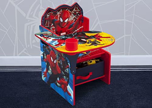 Delta Children Chair Desk With Storage Bin - Greenguard Gold Certified, Spider-Man