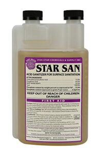 five star – 6022b_ – star san – 32 ounce – high foaming sanitizer