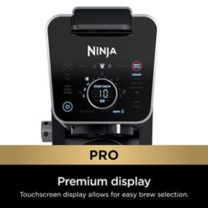 Ninja CFP301 DualBrew Pro System 12-Cup Coffee Maker, Single-Serve for Grounds & K-Cup Pod Compatible, 4 Brew Styles, Frother, 60-oz. Water Reservoir with Separate Hot Water Dispenser & Carafe, Black