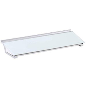 quartet glass desktop computer pad, 18″ x 6″, whiteboard, dry erase surface, clean erase, includes 1 dry erase marker, white surface (gdp186)