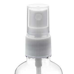 Hydior 2oz Clear Glass Spray Bottles for Essential Oils, Small Spray Bottle with Plastic Sprayer - Set of 3