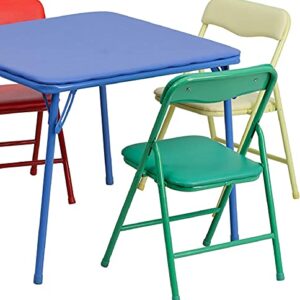 Flash Furniture Kids Colorful 5 Piece Folding Table and Chair Set