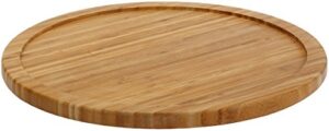 ybm home bamboo lazy susan single turntable (1, 18″)