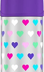 Thermos Funtainer 12 Ounce Bottle, Purple Hearts