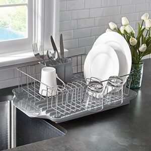 Farberware Classic Full Dishrack, 3-Piece, Gray