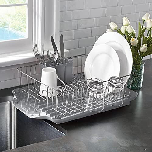 Farberware Classic Full Dishrack, 3-Piece, Gray