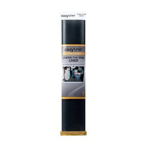 Duck Clear Classic Easy 285865 Under-The-Sink Liner, 24 in x 4 ft Roll, Black