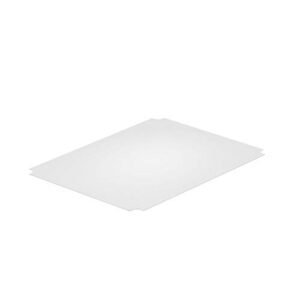 thirteen chefs industrial shelf liners 24 x 18 inch, 5 pack set for wired shelving racks, clear polypropylene