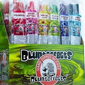 Blunteffects Incense - 12 Scents Variety Pack 12 Sticks Each - 11" 144 Total Sticks - 300grams