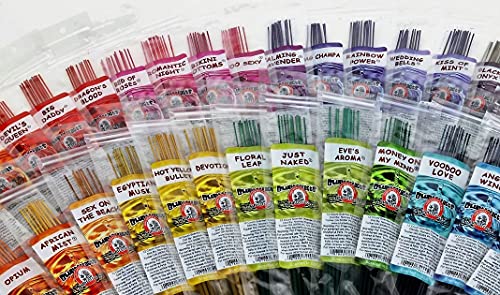 Blunteffects Incense - 12 Scents Variety Pack 12 Sticks Each - 11" 144 Total Sticks - 300grams