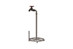 creative co-op rustic metal faucet paper towel holder