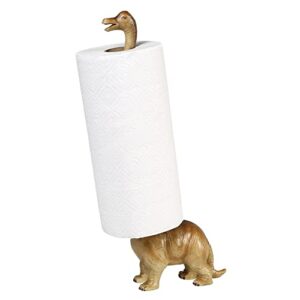 paper towel holder – brontosaurus dinosaur – countertop free standing – 17″ high