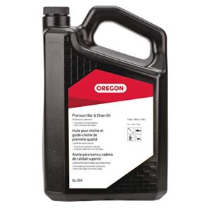 oregon bar and chain oil for chainsaws, 1 gallon bottle (128 fl.oz / 4500 ml) (54-059)