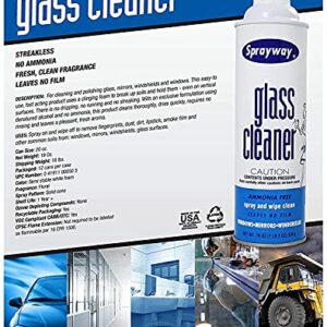 Sprayway Ammonia-Free Glass Cleaner, Foaming Action - Streakless Shine, 1 Count (New & old versions are shipped randomly)