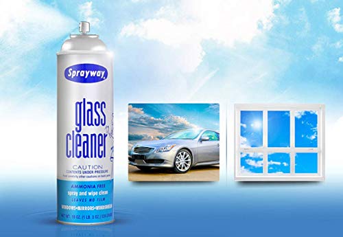 Sprayway Ammonia-Free Glass Cleaner, Foaming Action - Streakless Shine, 1 Count (New & old versions are shipped randomly)