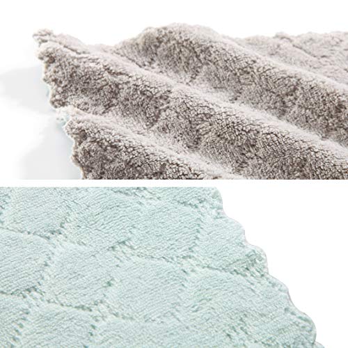 Microfiber Cleaning Cloth, Kitchen Towels, Double-Sided Microfiber Towel Lint Free Highly Absorbent Multi-Purpose Dust and Dirty Cleaning Supplies for Kitchen Car Cleaning. Pack of 12