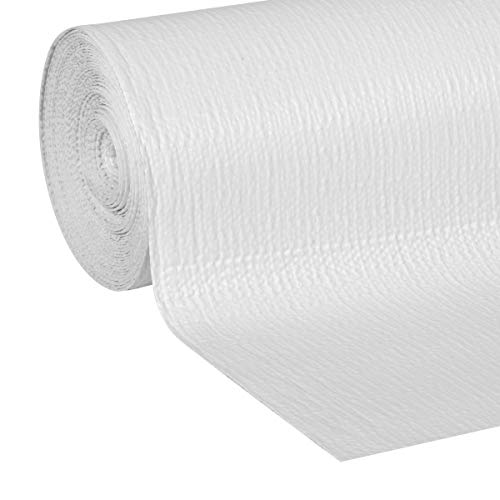 Duck 855145 Smooth Top EasyLiner Non-Adhesive Shelf and Drawer Liner 12-Inch x 20-Foot, White, 2 Rolls