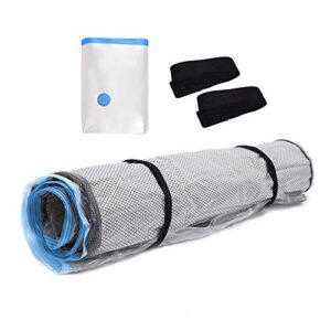 queen/full/full-xl foam mattress vacuum bag with blue zipper, mattress storage bag