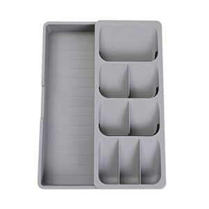 faridabio silverware organizer storage tray,cutlery expandable organizer for kitchen drawer holding flatware spoons forks