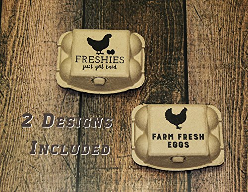 Rural365 Chicken Egg Cartons - Biodegradable Egg Carton 6 Cell Egg Holders, Farm Freshies Empty Egg Cartons, 20 Pack