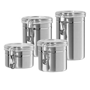 oggi corporation oggi food storage container set, 4 pc, stainless steel