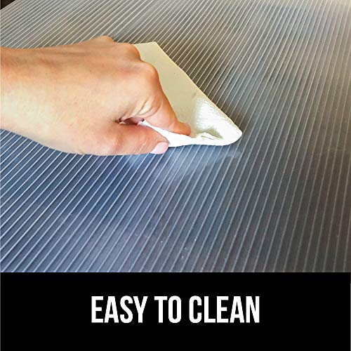 Gorilla Grip Non Adhesive, Waterproof, Durable Ribbed Drawer Liner, Easy to Trim, Reusable, Strong Grip Liners for Drawers, Kitchen Cabinets, Desk Storage, Shelf Organization, 12x20, Clear