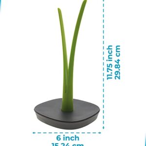 Comfify “Sprout” Decorative Paper Towel Holder or Toilet Paper Holder Vertical Countertop Paper Towel Stand or Toilet Roll Stand - Sturdy No-Slip Base - 11.75” x 6”