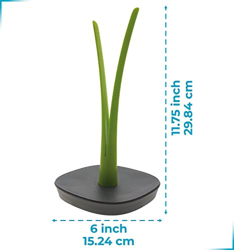 Comfify “Sprout” Decorative Paper Towel Holder or Toilet Paper Holder Vertical Countertop Paper Towel Stand or Toilet Roll Stand - Sturdy No-Slip Base - 11.75” x 6”