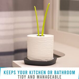 Comfify “Sprout” Decorative Paper Towel Holder or Toilet Paper Holder Vertical Countertop Paper Towel Stand or Toilet Roll Stand - Sturdy No-Slip Base - 11.75” x 6”