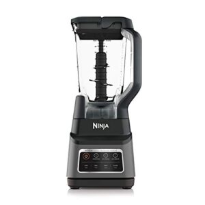 ninja bn701 professional plus bender, 1400 peak watts, 3 functions for smoothies, frozen drinks & ice cream with auto iq, 72-oz.* total crushing pitcher & lid, dark grey