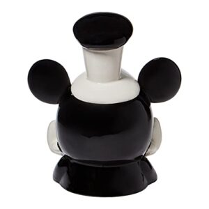 Enesco Disney Ceramics Mickey Mouse Steamboat Willie Sculpted Cookie Jar Canister, 10.25 Inch, Multicolor