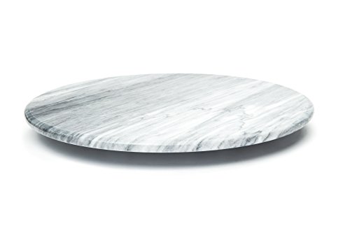 Fox Run 3840 Marble Lazy Susan, White