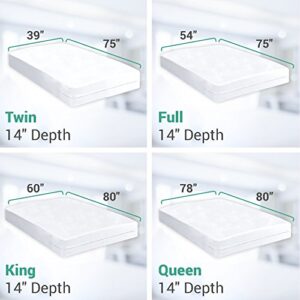 Ultimate Zippered Mattress Protector (Queen) - by Deluxe Hotel