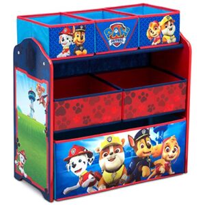 delta children 6 bin design and store toy organizer – greenguard gold certified, nick jr. paw patrol