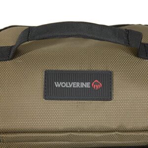 WOLVERINE 12 Can Lunch Cooler - Dual Compartments, Durable Nailhead Nylon, Padded Straps and Mesh Back for Comfortable Transport