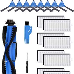 Replacement Parts Compatible with Eufy RoboVac 11S, RoboVac 30, RoboVac 30C, RoboVac 15C,RoboVac 12, RoboVac 35C Accessory Robotic Vacuum Cleaner Filters, Side Brushes,Rolling Brushes