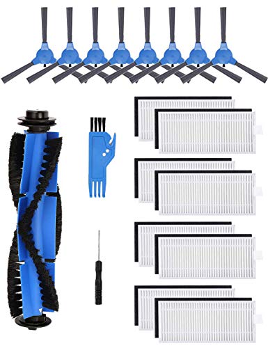 Replacement Parts Compatible with Eufy RoboVac 11S, RoboVac 30, RoboVac 30C, RoboVac 15C,RoboVac 12, RoboVac 35C Accessory Robotic Vacuum Cleaner Filters, Side Brushes,Rolling Brushes